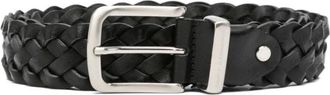 Daniele Alessandrini Homme, Accessoires, Noir, Taille: 115 CM Ceinture en Soie et Nylon
