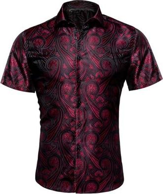 Generic Uwdiohq Ma Commande en Cours Chemise Homme Bleu Marine Hawa&iuml;enne Manches Courtes Blanche Grande Taille Hawaienne 5XL Lin Rose Vetement Noire Slim A Bo