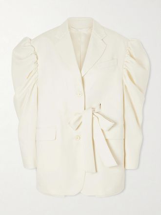 Simone Rocha Blazer Aus Webstoff Mit Cut-out - Creme