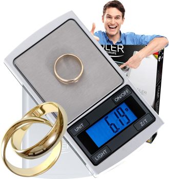 Adler Europe Adler AD 3168 Precisie Weegschaal - 8,3 x 12,4 x 15,6 cm