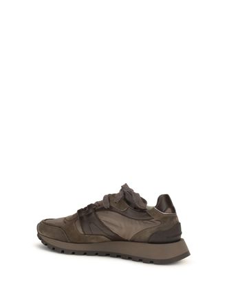 Brunello Cucinelli Womens Suede Sneakers Torba Trainers