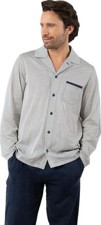 Eminence Herren Mercerise Lp99 Pyjamaset, Beige/Marineblau, XXL