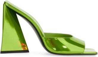 The Attico Slipper & Pantoletten - Mule Devon - Gr. 37,5 (EU) - in Grün - für Damen