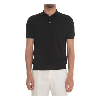 Hindustrie Leichtes Baumwoll-Poloshirt - - Tops - Herren - Schwarzk - L