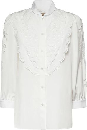 Valentino Garavani Femme, Blouses et Chemises, Blanc, Taille: 38 FR Chemises
