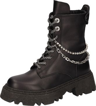 2Go Shoe Company Damen 8995-501 Mode-Stiefel, schwarz/Silber, 40 EU