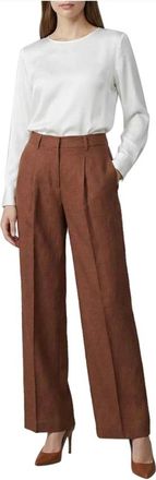 Ga&euml;lle Paris Femme, Pantalons, Brun, Taille: 38 FR Gaelle Straight Pantalons