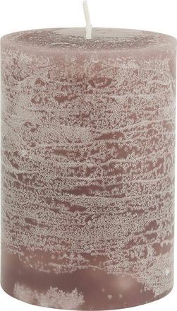 Ib Laursen Kerze, Stumpenkerze - Rustikal - Malve/Rot - &Oslash; 7 cm