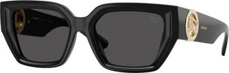 Burberry Lunettes de soleil carr&eacute;es - Femme - Accessoires - Noir - Taille: 53 MM