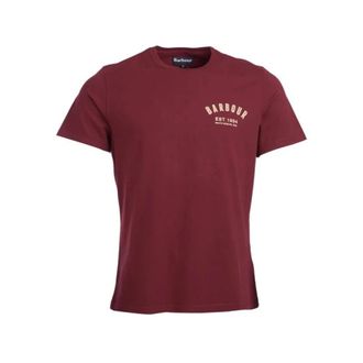 Barbour Preppy T-Shirt - - Tops - Herren - Rot - M