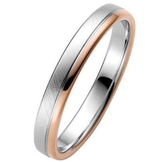 Trauringe Liebe hoch zwei Liebe² - 03050610725858 - Alliance Homme - Or Bicolore 585/1000 (14 Cts) - T 58 (18.5)