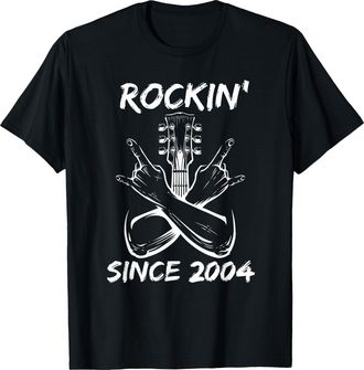 BDAZ Rockin Since 2004 Rock-Gitarre zum 22. Geburtstag, 22 Jahre alt T-Shirt