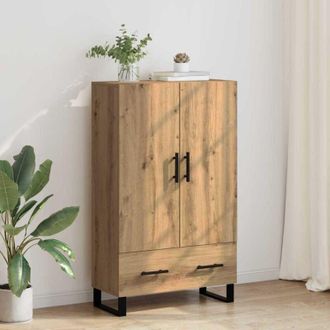 vidaXL vidaXL Haut Armoire avec tiroir Ch&ecirc;ne artisanal 69,5 x 30 x 115 cm