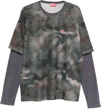 Diesel Homme, Tops, Multicolore, Taille: M Diesel T-shirts et Polos Gris