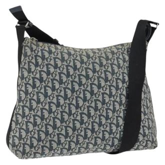 Dior Pre-owned Trotter Canvas Shoulder Bag - Femme - Pre-owned - Bleu - Taille: ONE Size