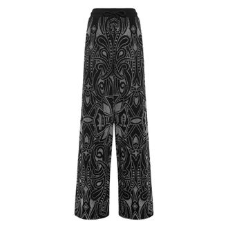Philipp Plein Femme, Pantalons, Noir, Taille: 42 FR Pantalon de jogging Skater Fit Gothic Plein Strass
