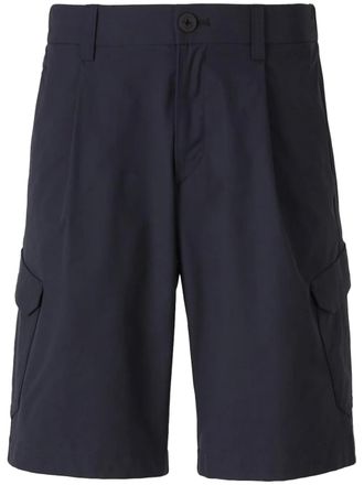 Herno short &agrave; design pliss&eacute; - Bleu