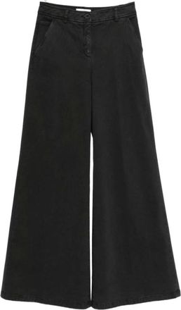 Via Masini 80 M656Lr828 Pantalon Large - Femme - Pantalons - Noir - Taille: 46 FR