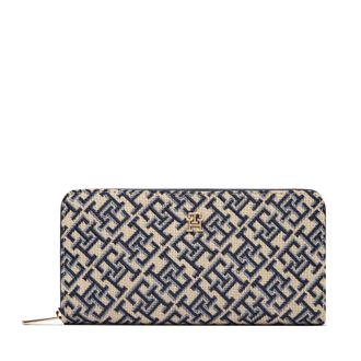 Tommy Hilfiger Geldb&ouml;rse Tommy Hilfiger Th Icon Lrg Za Jacquard AW0AW18796 Dunkelblau