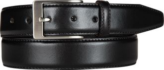 Lindenmann Herren Gürtel schwarz Glattleder