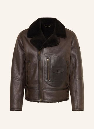 Belstaff Lederjacke Buxton braun