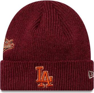 New Era New Era M&uuml;tze LA Dodgers World Series Patch Cuff Knit Beanie 60580732 Rot