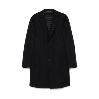 Canali Mitternachtsblaue Knopfjacke - - Coats - Herren - Blau - XL