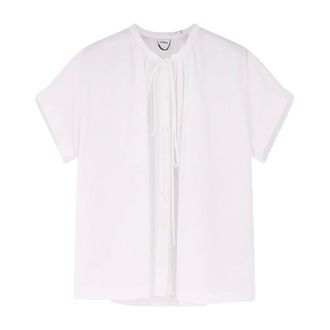 Aspesi Femme, Blouses et Chemises, Blanc, Taille: 40 FR Chemise &agrave; col nou&eacute;