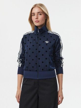 adidas Sweatshirt Satin Polka Dots Tt Track Top LI2852 Blau Regular Fit