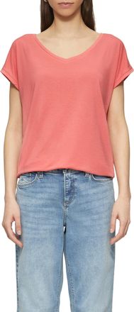 QS by s.Oliver Locker geschnittenes T-Shirt im Modalmix