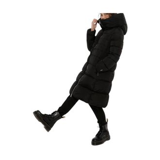 Add Femme, Manteaux, Noir, Taille: 40 FR Long Down Jacket