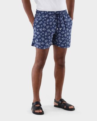van Laack Badeshorts mit Zitronenmuster