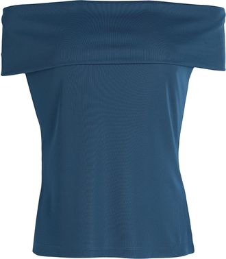 Ralph Lauren STRETCH JERSEY OFF-THE-SHOULDER TEE