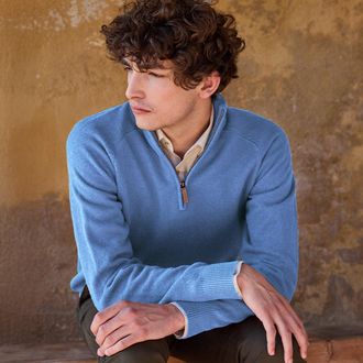 Bexley Kenneth - Pull homme bleu chin&eacute;