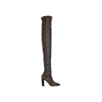 Saint Laurent Moon Overknee-Stiefel - - Shoes - Damen - Beige - 37 EU