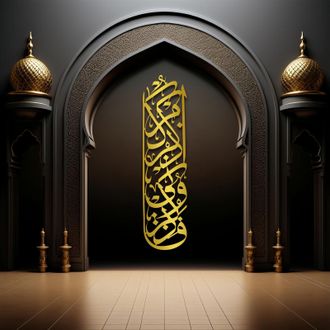 Generic Moderne minimalistische Wandkunst aus Metall, islamische Wanddekoration, arabische Koran-Wanddekoration, muslimisches Wohnzimmer, Schlafzimmer, Ramada