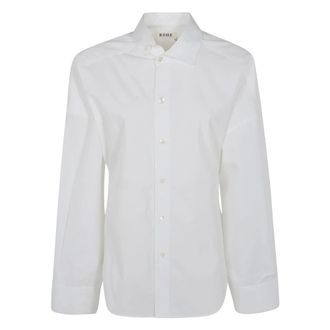 R&oacute;he Popeline Hemdkragen Hemd - - Blouses & Shirts - Damen - Wei&szlig; - S