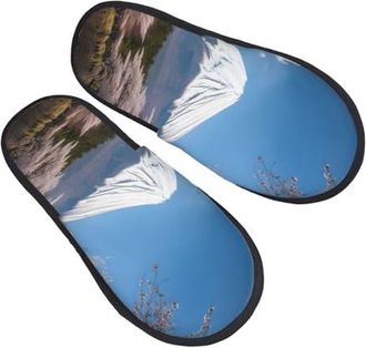 Generic Chaussons Mont Au Début Du Printemps Imprimé Antidérapantes Pantoufles Épais Slippers Pour Outdoor Hôtels Chambre M