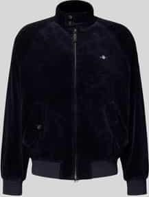 GANT Jacke aus Cord mit Stehkragen und Label-Stitching