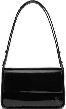Calvin Klein Handtasche Block Ew Flap Shoulderbag25 S K60K611833 Schwarz