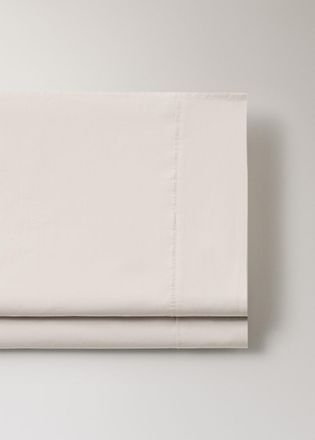Mango Drap plat percale de coton 300 fils lit 90 cm ivoire - Home - Lit 90 cm - MANGO HOME