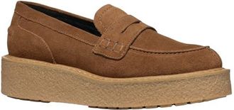 Geox D Elidea A Moccasin pour Femme, Camel DK, 36 EU