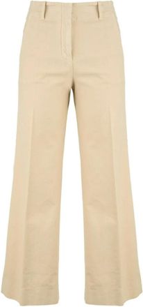Incotex Femme, Pantalons, Beige, Taille: 40 FR Wide Pantalons