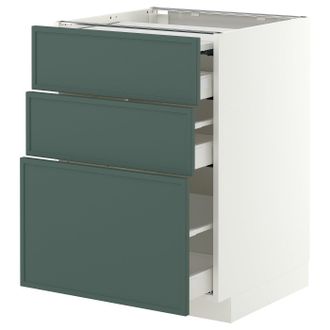 IKEA METOD / MAXIMERA Unterschr auszb Arbeitsfl/3 Schubl