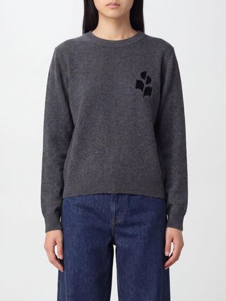 Isabel Marant Pull &agrave; col rond en m&eacute;lange de coton avec logo contrastant