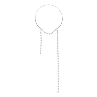 Maison Margiela Femme, Accessoires, Gris, Taille: S Collier avec Pendentif en Strass
