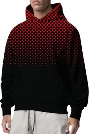Generic Y2K Sweat &agrave; capuche pour homme - Sweat &agrave; capuche tendance - Manches longues - Confortable - Doux - Manches longues - Coupe ample - Coupe droite - Avec