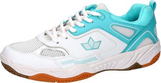 Lico Unisex Sprint Indoor Hallenturnschuhe, weiß/türkis, 41 EU