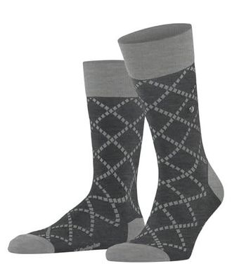 Burlington Ferry Road M So laine fantaisie 1 paire, Chaussettes Homme, Gris Dark Grey 3070, 40-46