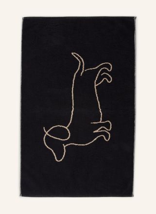 Caw&Ouml; Badematte We Love Dogs schwarz